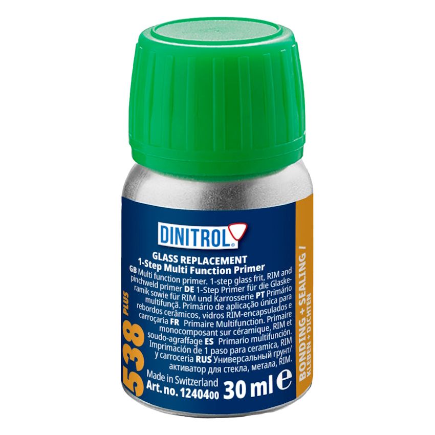 DINITROL 538+ BLACK BODY & GLASS 1 STEP PRIMER AND ACTIVATOR 30ml 1240 ...