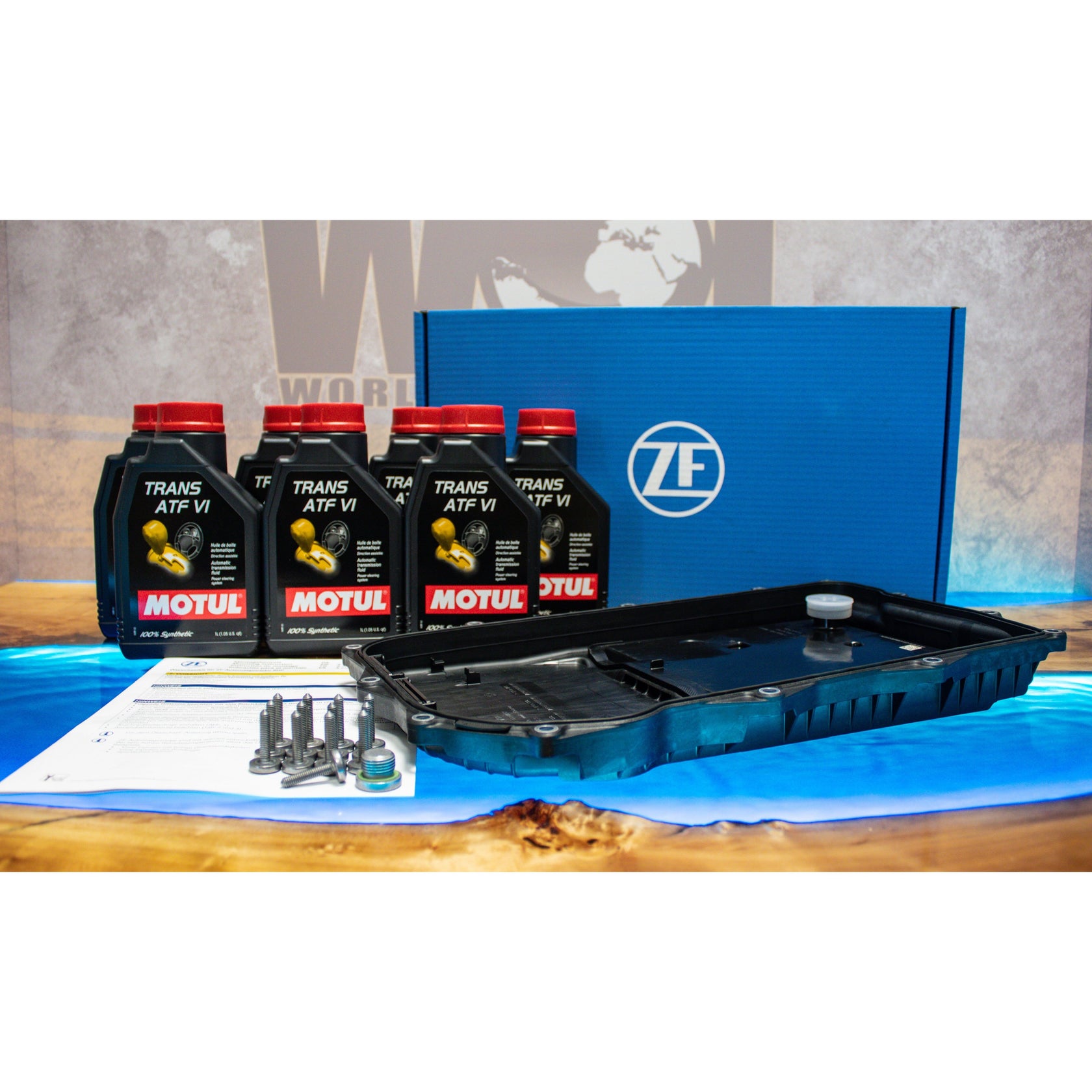 8HP 8 SPEED ZF TRANSMISSION GEARBOX SUMP FILTER OE 7L OIL SERVICE KIT ...