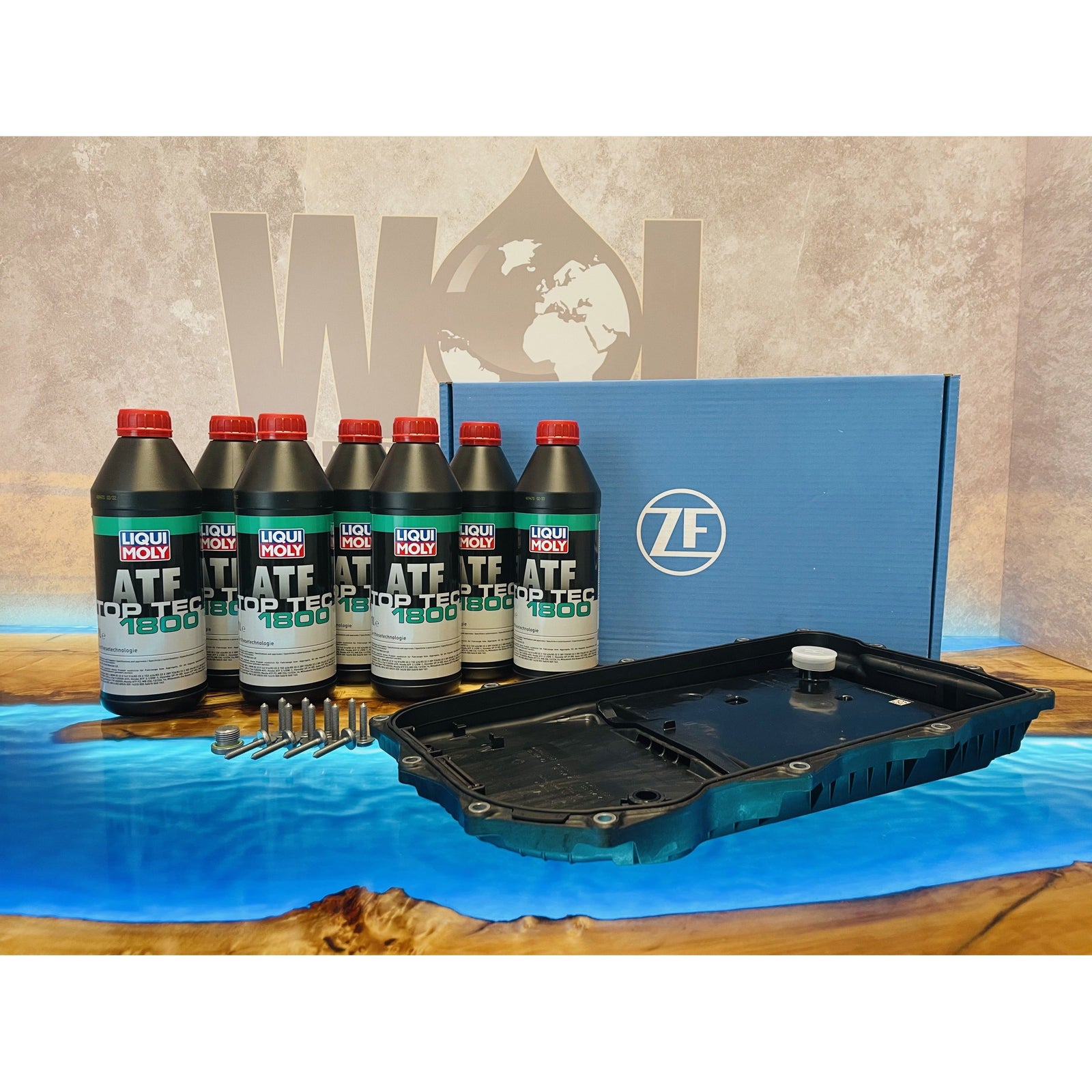 8HP 8 SPEED ZF TRANSMISSION GEARBOX SUMP FILTER OE 7L OIL SERVICE KIT ...