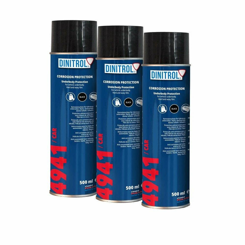 Dinitrol 4941 Underbody Chassis Aerosol Rust Proofing Black Wax 500ML ...