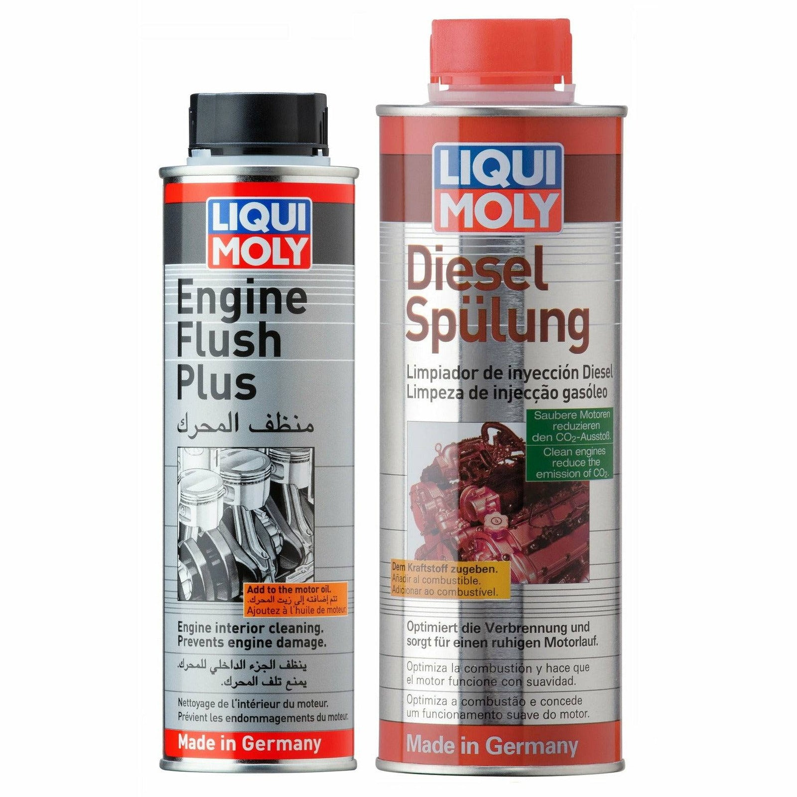 Liqui Moly Engine Flush Plus + Diesel Engine Purge Cleaning Kit 1811+8 ...
