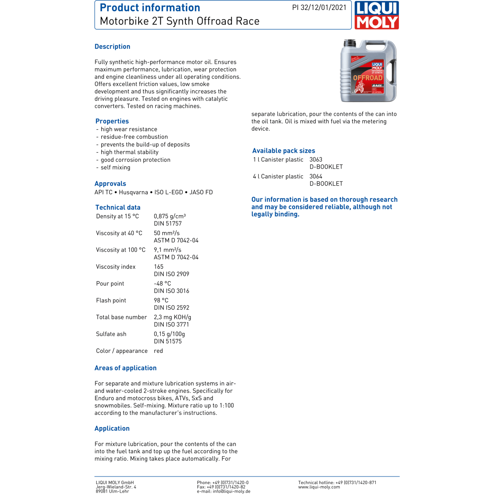Liqui Moly Motorbike 2T Synth off Road Race Engine Oil 2 Stroke API TC ...