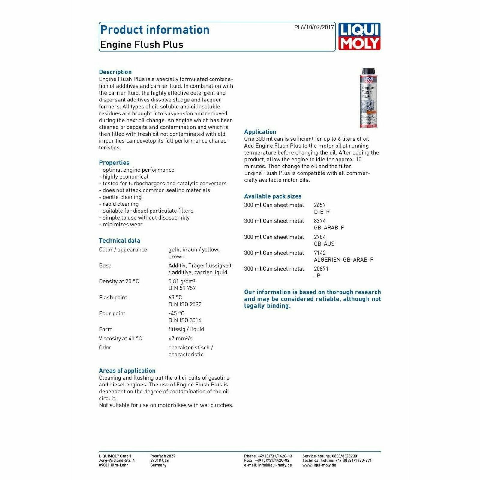 Liqui Moly Oil Additive MoS2 + Engine Flush Plus + Radiator Flush Serv ...