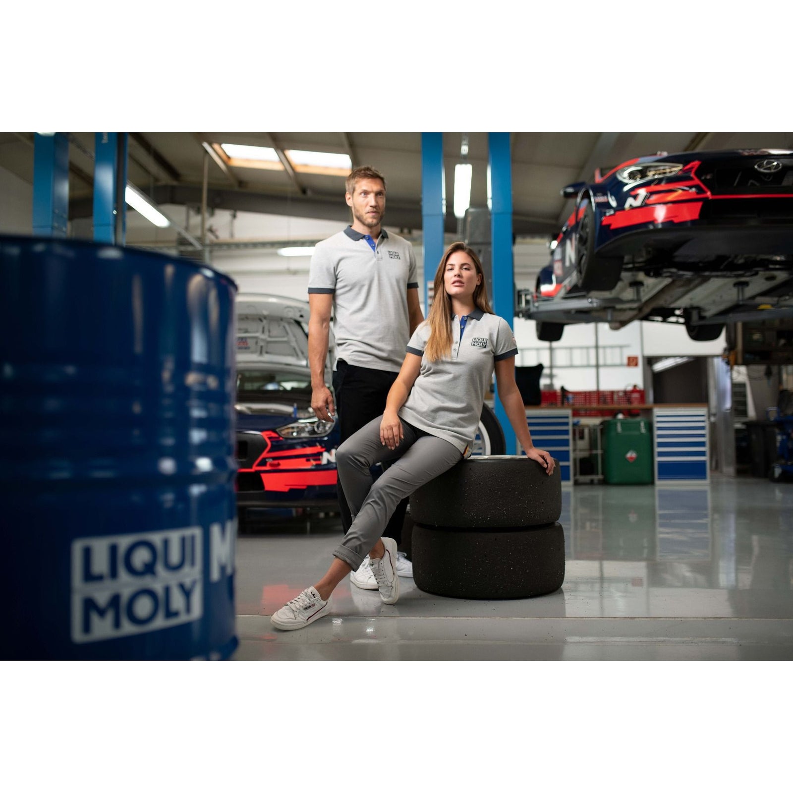 Liqui Moly Men's polo shirt grey melange – World of Lubricant